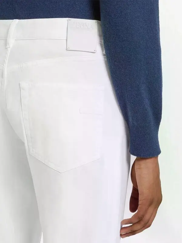 Zegna Roccia Slim-fit Jeans - White