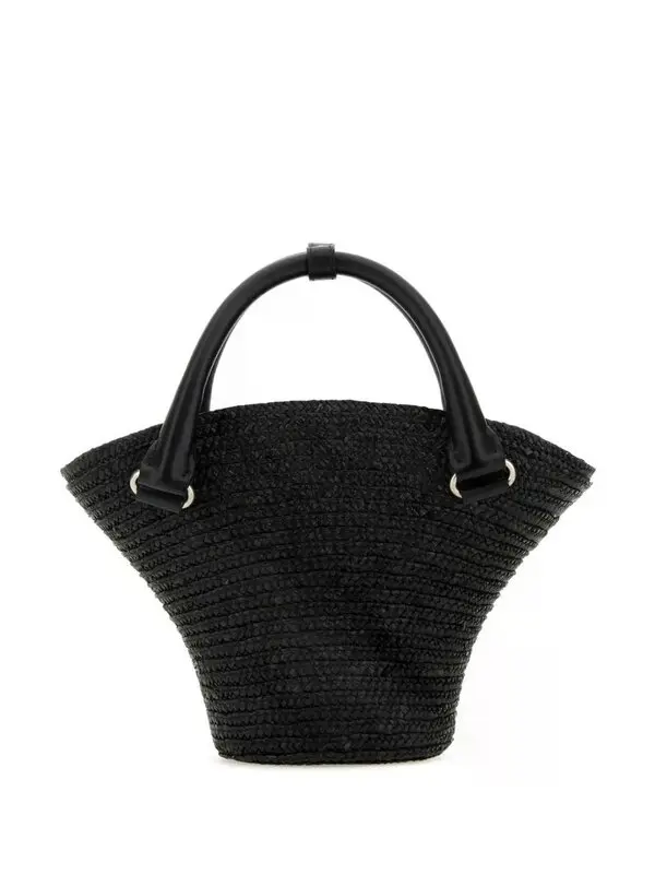 Balenciaga Braided Raffia Mini Tote