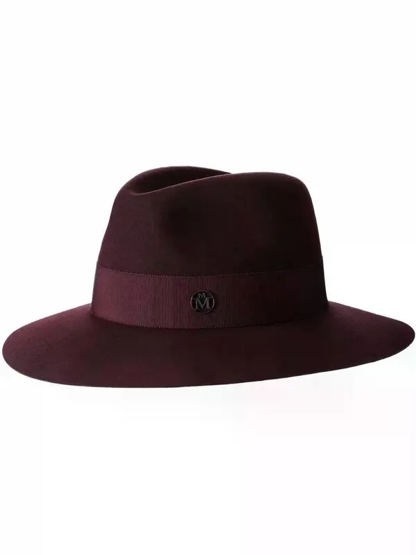 MAISON MICHEL Henrietta Fedora Hat - Red