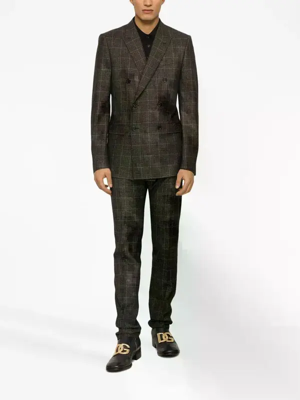 Dolce & Gabbana Plaid-check Tailored Trousers