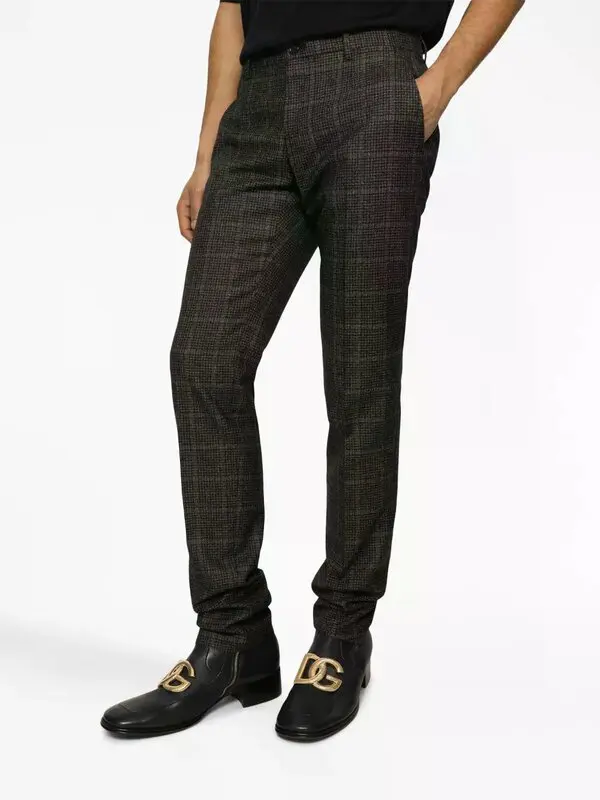Dolce & Gabbana Plaid-check Tailored Trousers