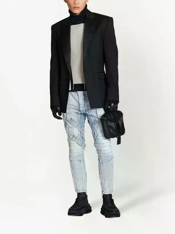 Balmain Slim-fit Strap Jeans