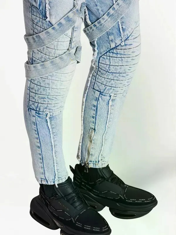Balmain Slim-fit Strap Jeans