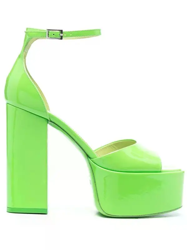 Paris Texas Tatiana 105mm Platform Sandals - Green