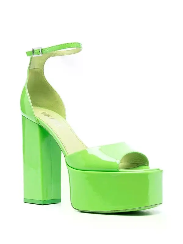 Paris Texas Tatiana 105mm Platform Sandals - Green