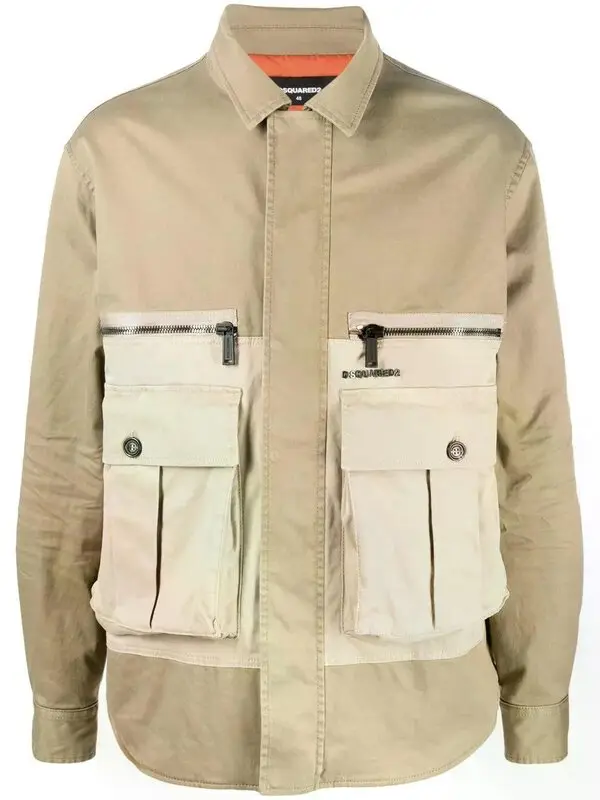 Dsquared2 Two-tone Flap-pocket Jacket