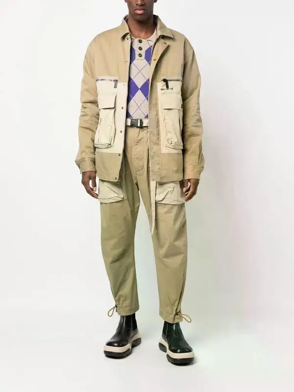 Dsquared2 Two-tone Flap-pocket Jacket