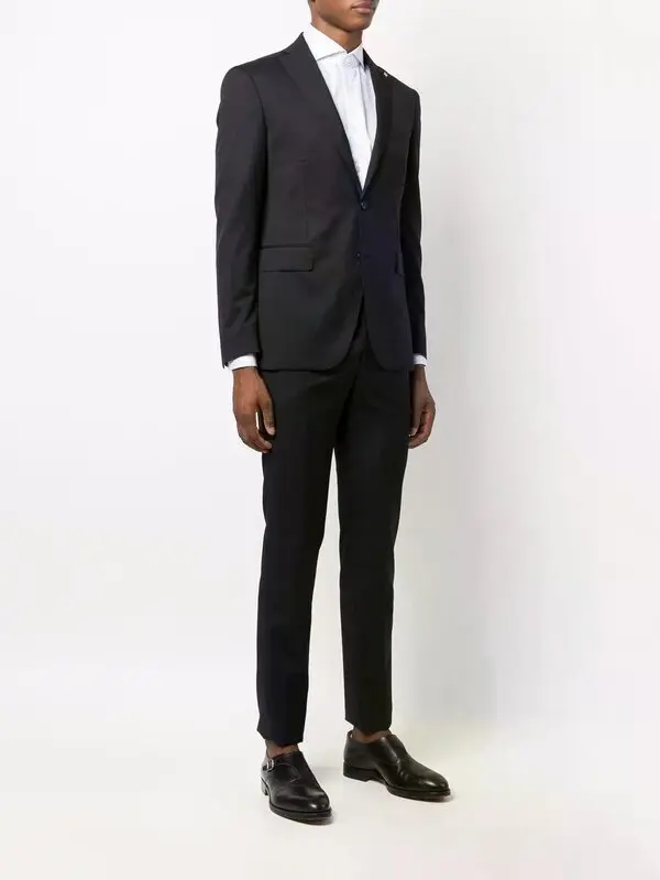 Tagliatore Single-breasted Wool Suit - Blue