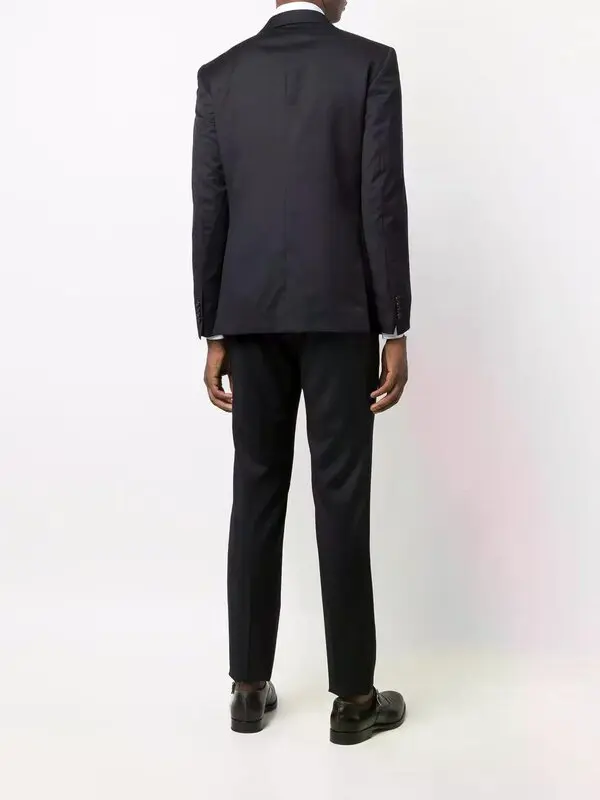Tagliatore Single-breasted Wool Suit - Blue