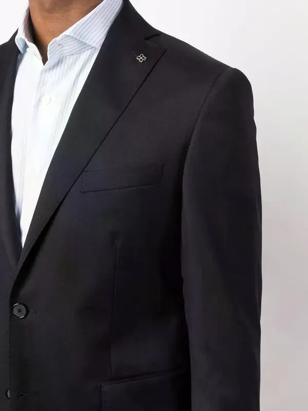 Tagliatore Single-breasted Wool Suit - Blue