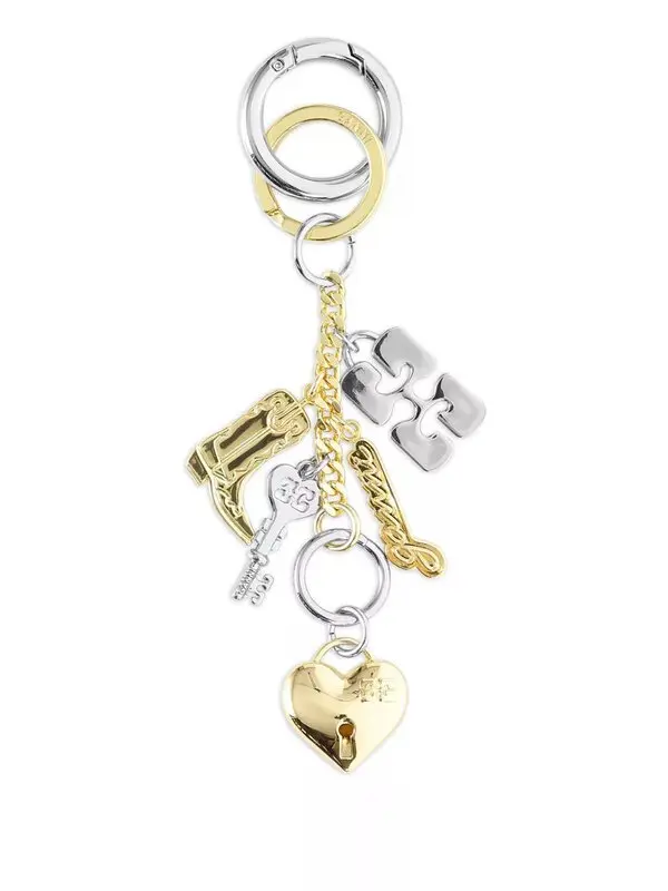 GANNI Two-tone Keyring