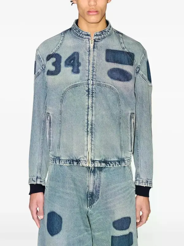 AMBUSH Varsity-style Denim Jacket