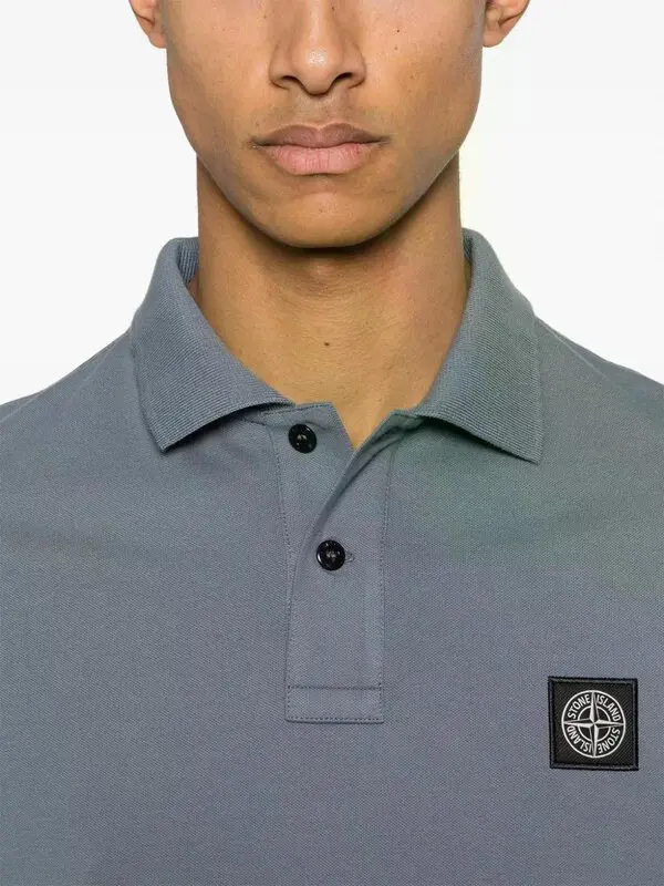 Stone Island Compass-patch Polo Shirt