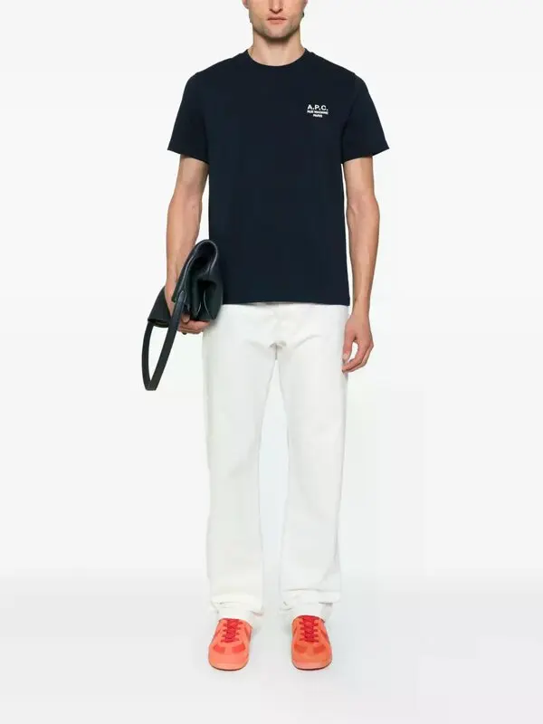 A.p.c. Logo-print T-shirt - Blue