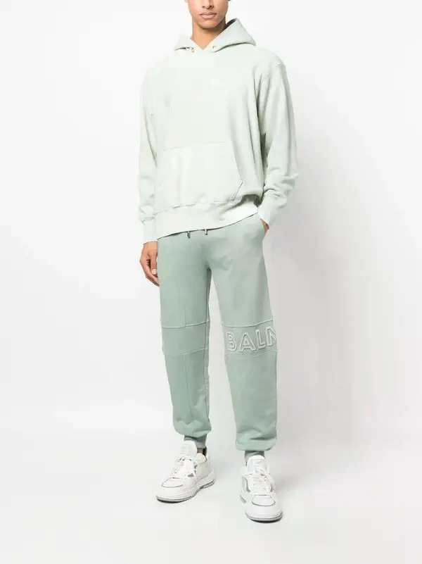 Balmain Logo-embossed Track Pants - Green