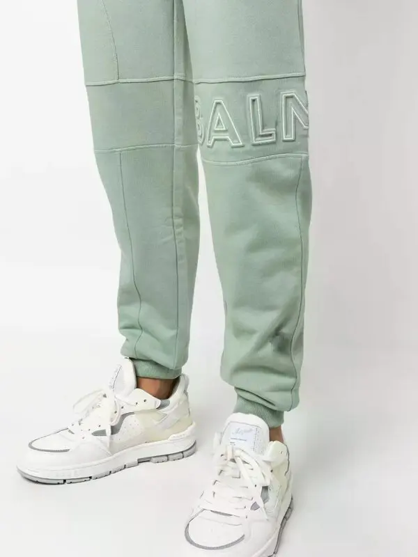 Balmain Logo-embossed Track Pants - Green