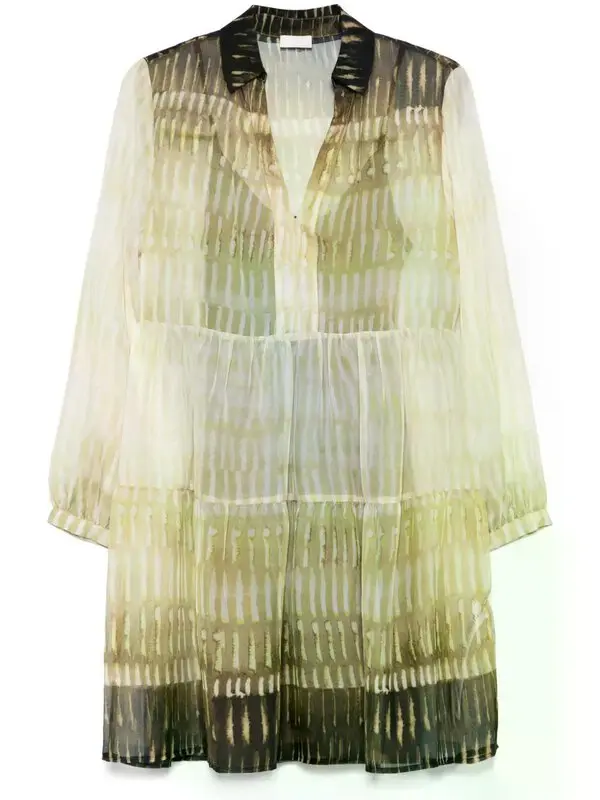 Liu Jo Crepe Mini Dress - Green