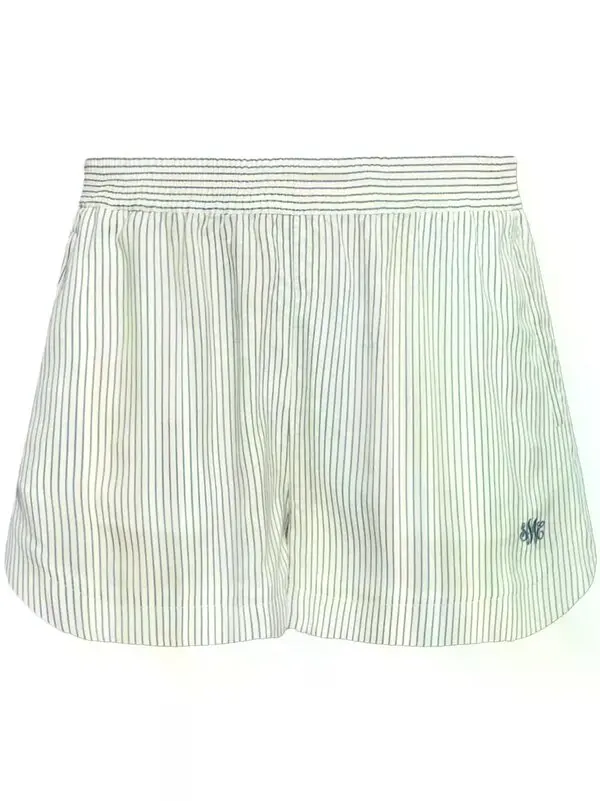 Stella McCartney Striped Silk Shorts