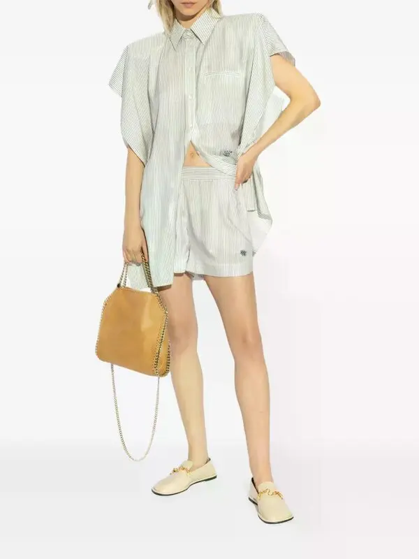 Stella McCartney Striped Silk Shorts