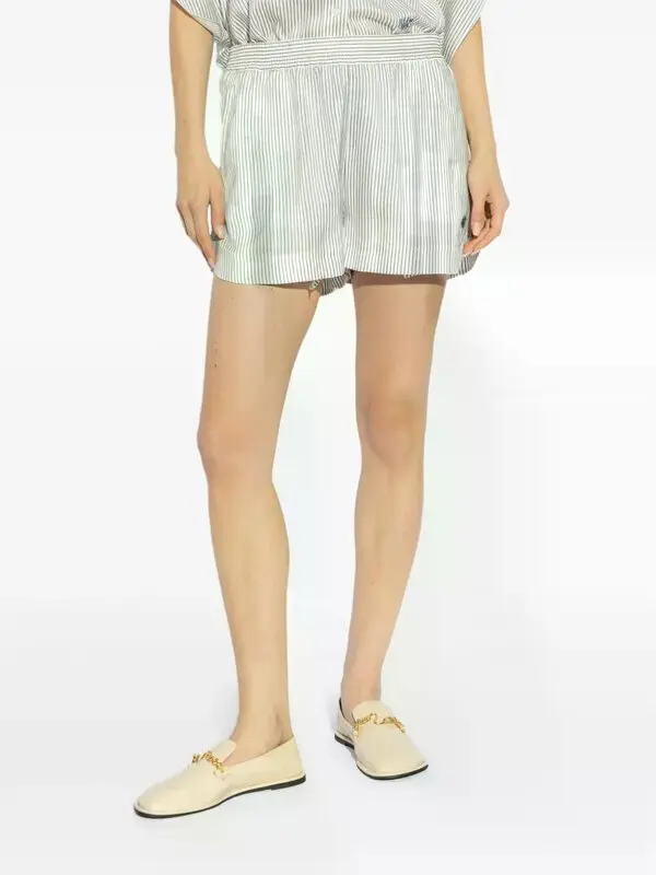 Stella McCartney Striped Silk Shorts