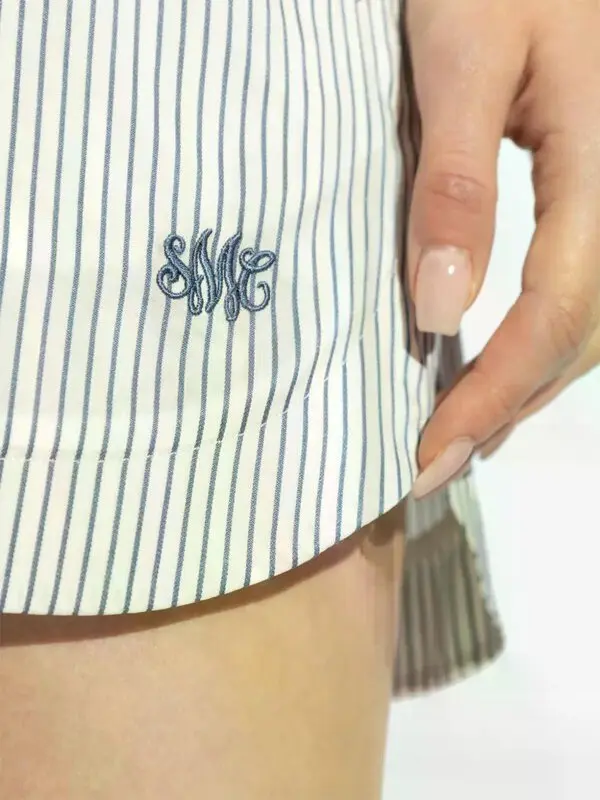 Stella McCartney Striped Silk Shorts