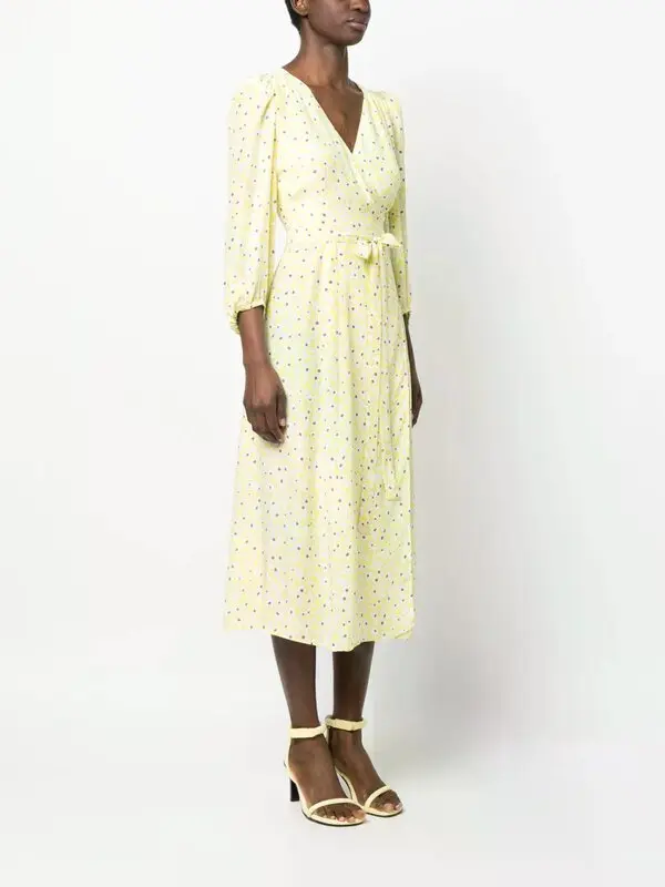 P.a.r.o.s.h Floral-print Silk Wrap Dress