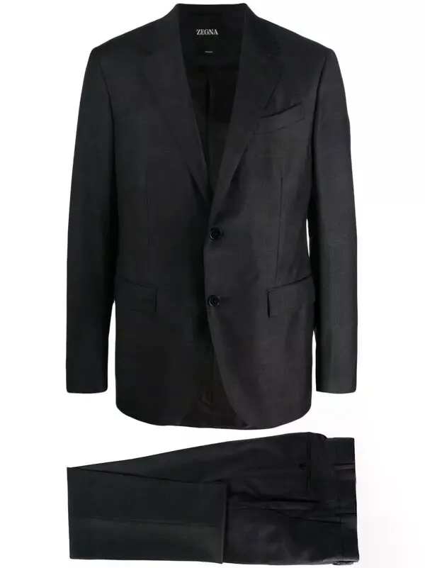 Zegna Plaid-check Single-breasted Suit