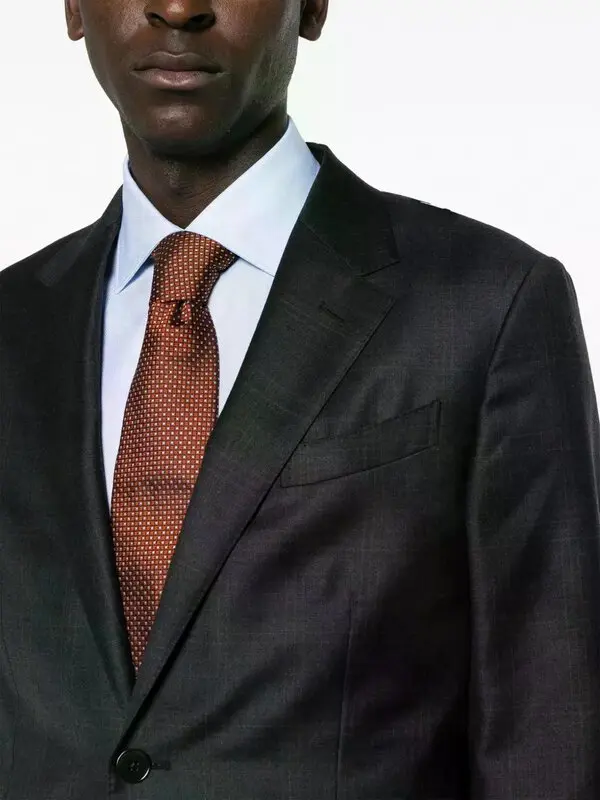 Zegna Plaid-check Single-breasted Suit