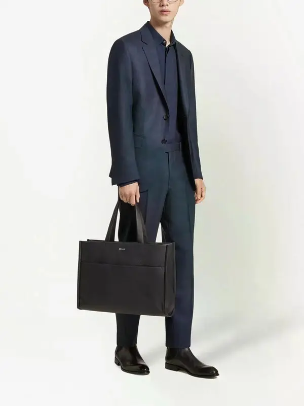 Zegna Centoventimila Single-breasted Wool Suit - Blue