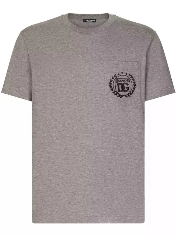 Dolce & Gabbana Embroidered-logo Cotton T-shirt