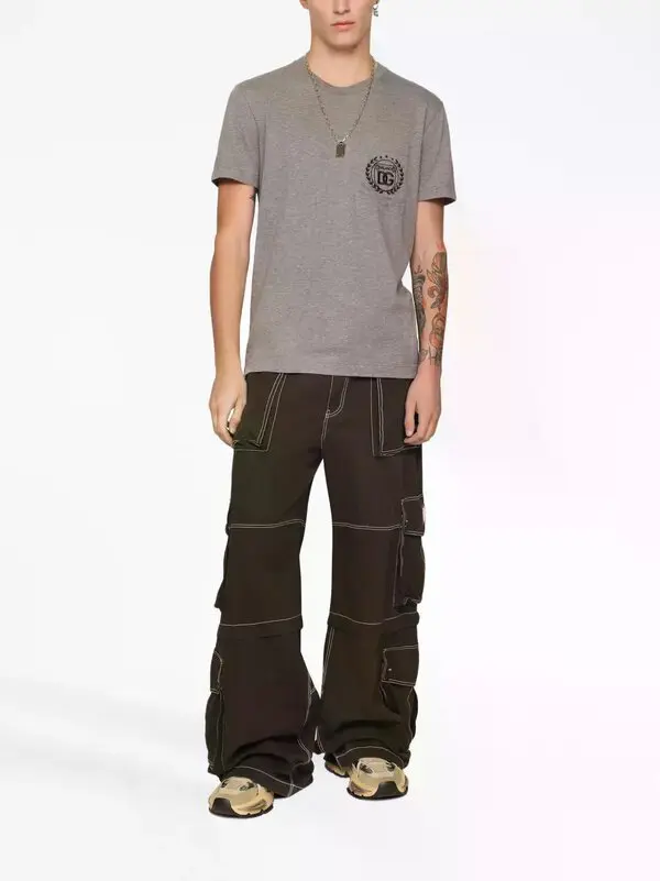 Dolce & Gabbana Embroidered-logo Cotton T-shirt
