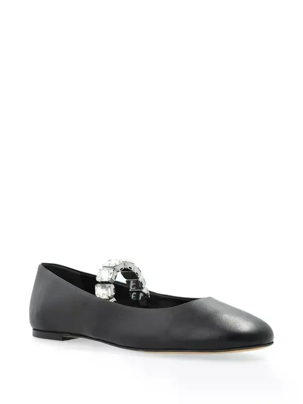 Casadei Crystal-embellished Ballet Flats