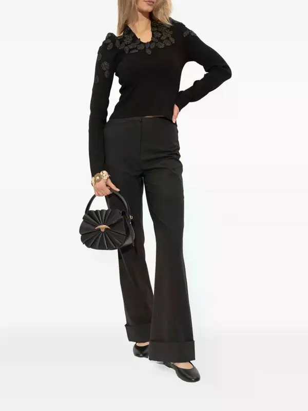 Casadei Crystal-embellished Ballet Flats