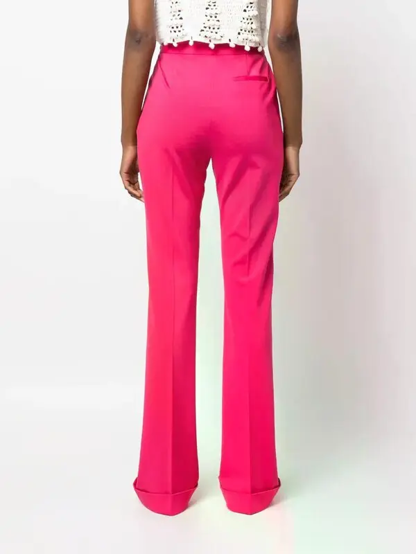 Pinko Pressed-crease High-waist Trousers