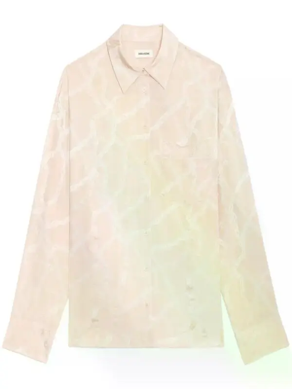 Zadig&Voltaire Silk Patterned Jacquard Shirt