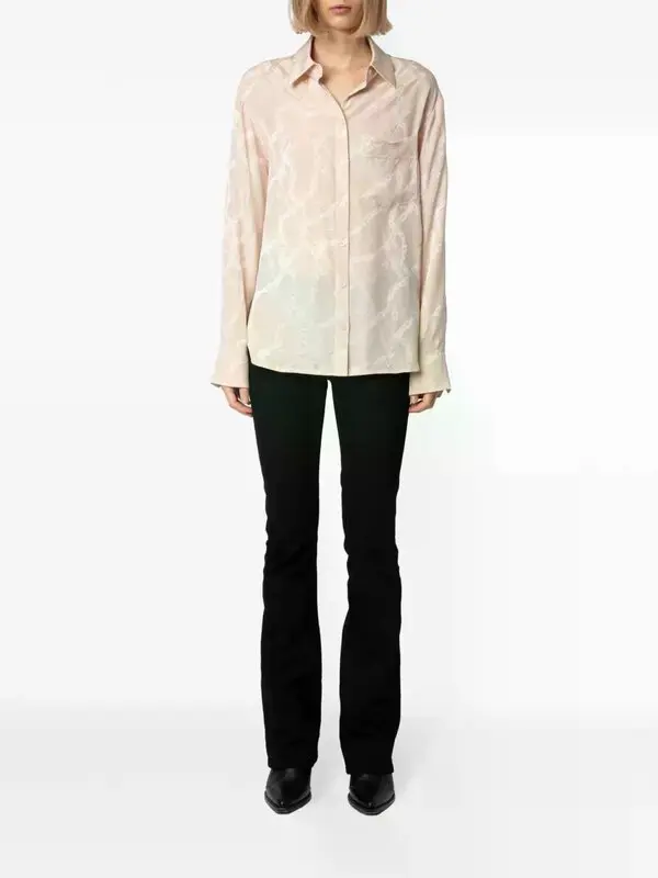 Zadig&Voltaire Silk Patterned Jacquard Shirt