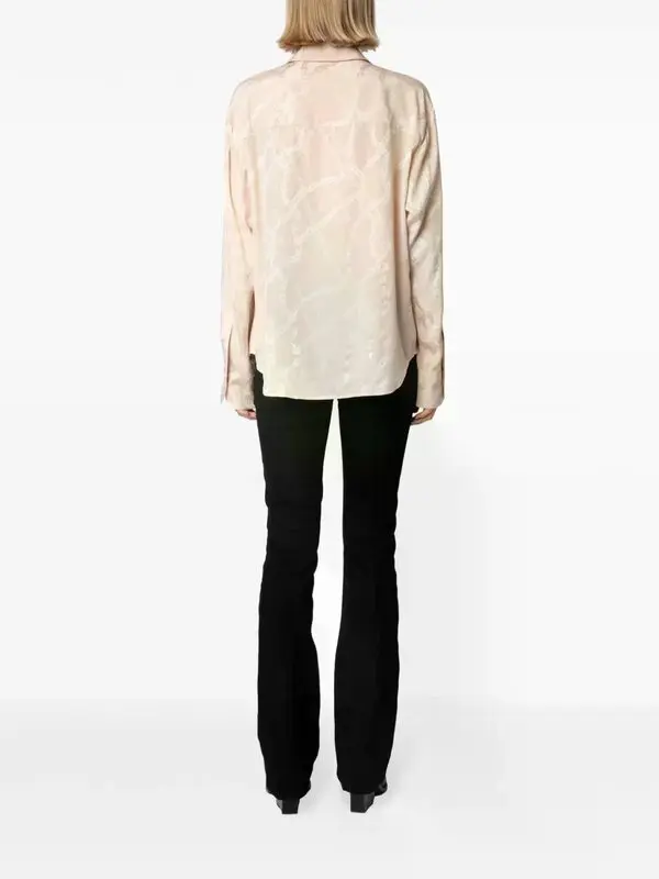 Zadig&Voltaire Silk Patterned Jacquard Shirt