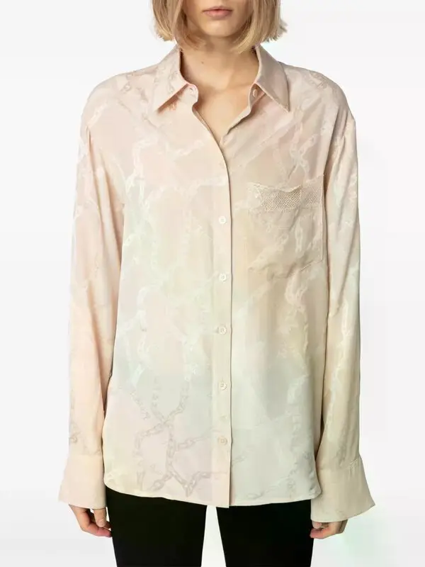 Zadig&Voltaire Silk Patterned Jacquard Shirt