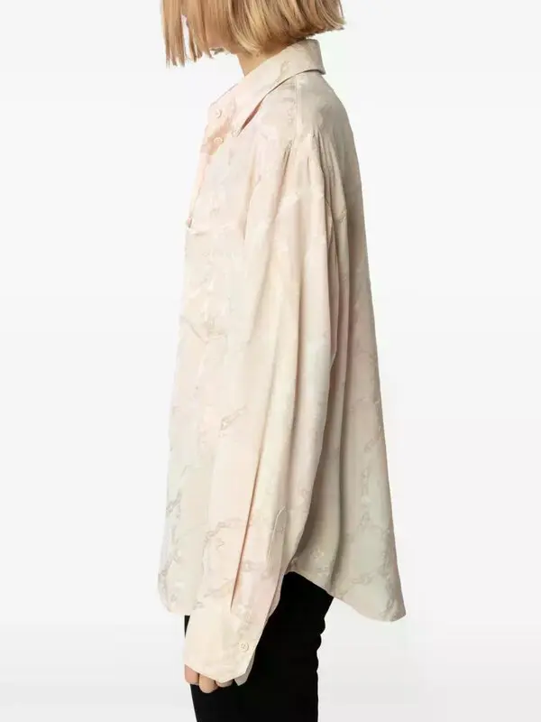 Zadig&Voltaire Silk Patterned Jacquard Shirt