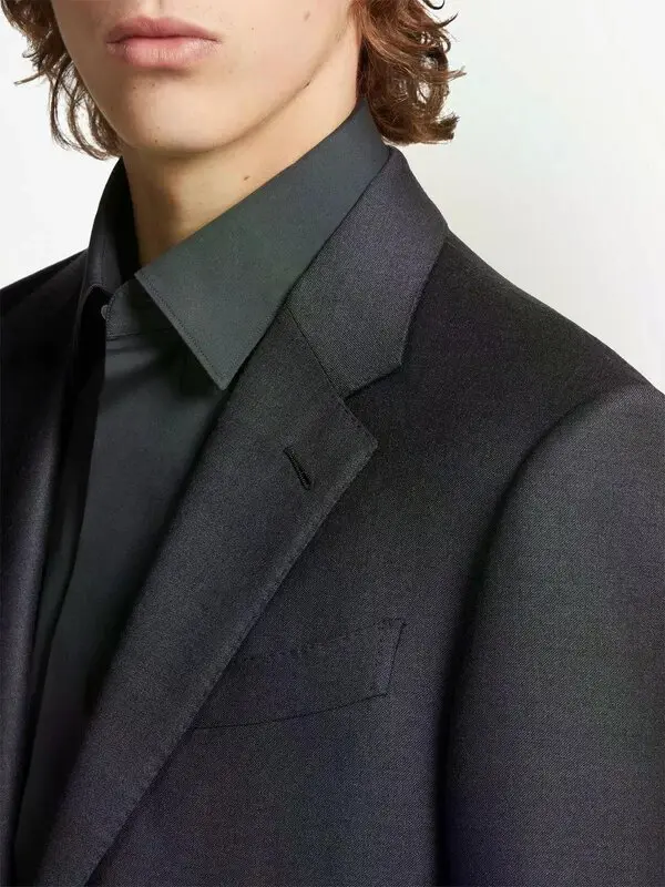 Zegna Trofeo Single-breasted Wool Suit - Grey