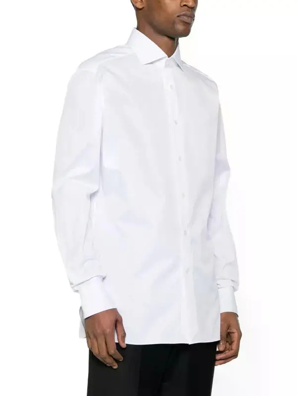 Zegna Tonal Pinstripe-pattern Shirt