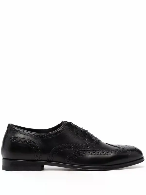 SCAROSSO Judy Lace-up Brogues - Black