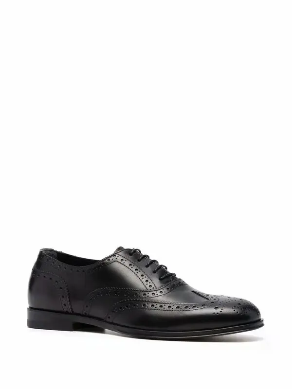 SCAROSSO Judy Lace-up Brogues - Black