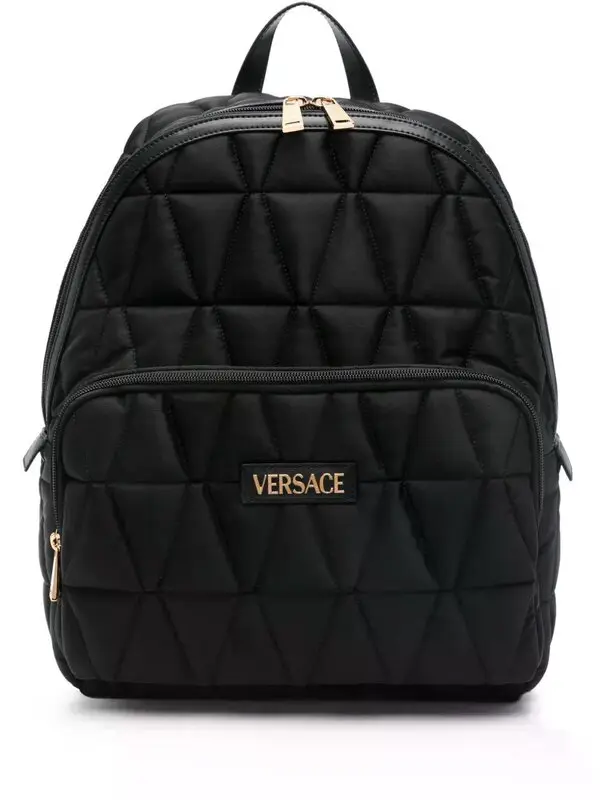 Versace Logo-lettering Backpack