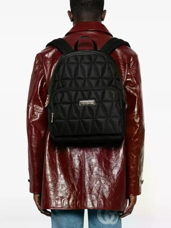 Versace Logo-lettering Backpack
