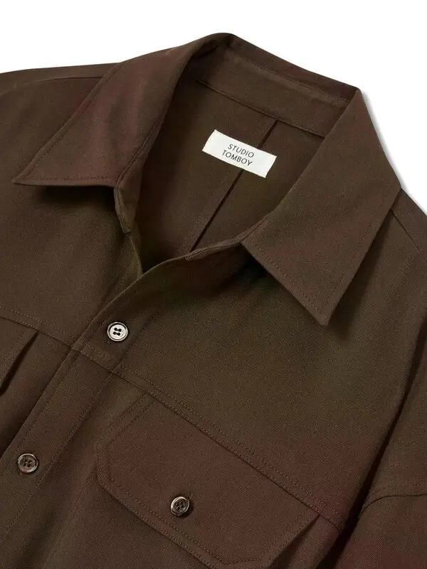 STUDIO TOMBOY Wool Two-pocket Shirt