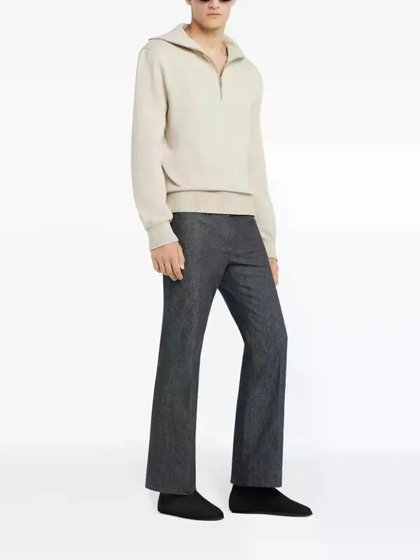 COURREGES Trucker Sweater - Neutrals
