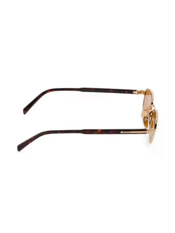 Prada Rectangle-frame Sunglasses - Brown