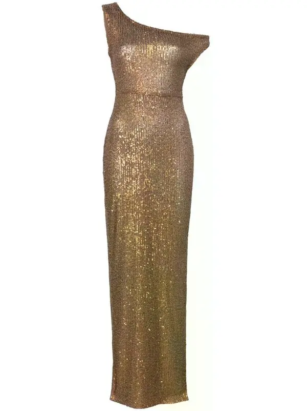 Norma Kamali Sequin-embellished Gown