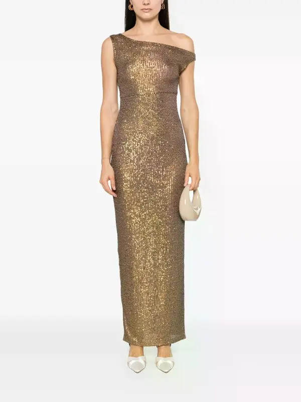 Norma Kamali Sequin-embellished Gown